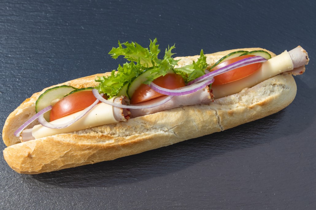 Baguette, ost/skinke - Torbjørns Catering